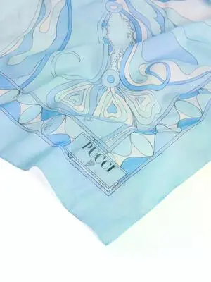 Emilio Pucci Orchid-print Sarong - Blue