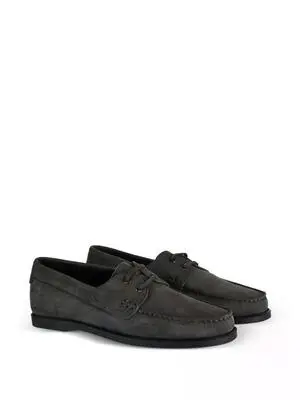 Brioni City Lace-up Boat Shoes - Grey