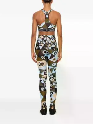 Emilio Pucci Occhi-print Leggings - Black