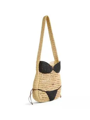 Emilio Pucci Nella Raffia Shoulder Bag