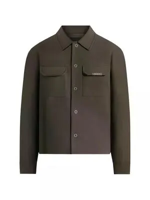 Manière De Voir Magnetic Pocket Cargo Jacket - Green