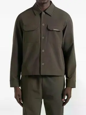 Manière De Voir Magnetic Pocket Cargo Jacket - Green