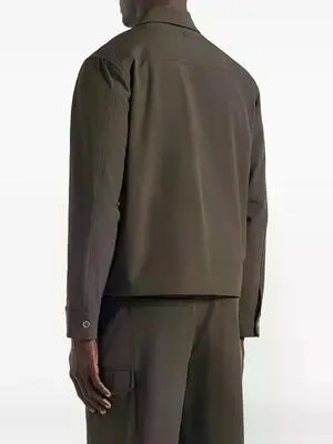 Manière De Voir Magnetic Pocket Cargo Jacket - Green