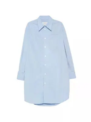 AMI Paris De Coeur" Logo-embossed Button-up Shirt - Blue