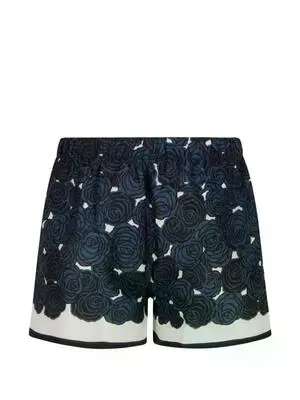 Givenchy Floral-print Swim Shorts - Blue