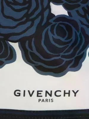 Givenchy Floral-print Swim Shorts - Blue