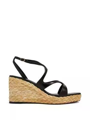 JIMMY CHOO Ayla 85 Wedge Sandals - Black