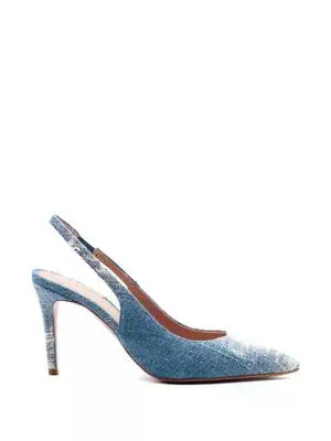 FESTA MILANO Denim Slingback Pumps