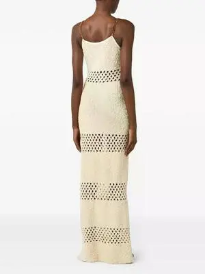 Elisabetta Franchi Bouclé Knit Dress With Cut-outs