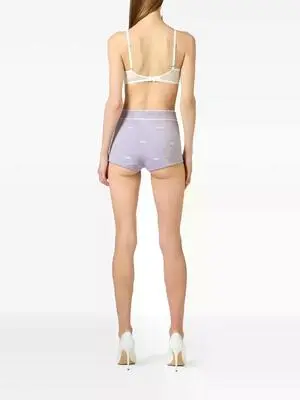 Elisabetta Franchi Tulle Geometric Bra - White