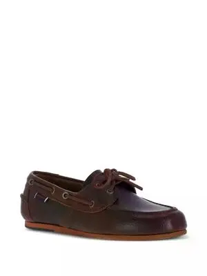 SEBAGO Lace-up Leather Loafers - Brown