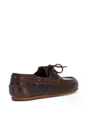 SEBAGO Lace-up Leather Loafers - Brown