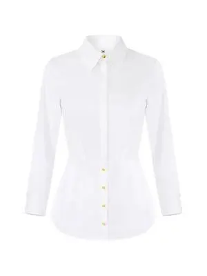 White Button-Up Shirts for Women