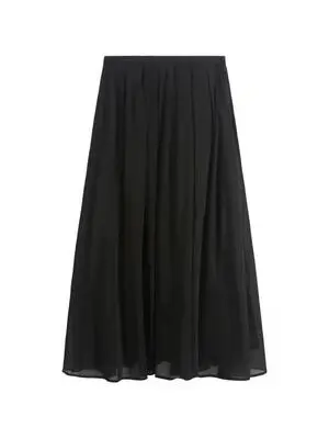 ROBERTO COLLINA Pleated Skirt - Black