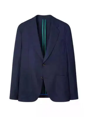 Paul Smith Buttoned Patch-pocket Blazer - Blue