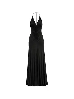 SELF-PORTRAIT Gathered-detail Jersey Maxi Dress