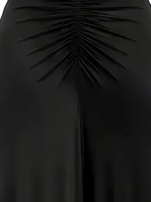 SELF-PORTRAIT Gathered-detail Jersey Maxi Dress