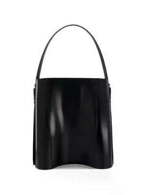 Coperni Leather Bucket Bag - Black
