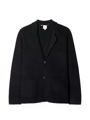 Paul Smith Merino Wool Cardigan Blazer - Black