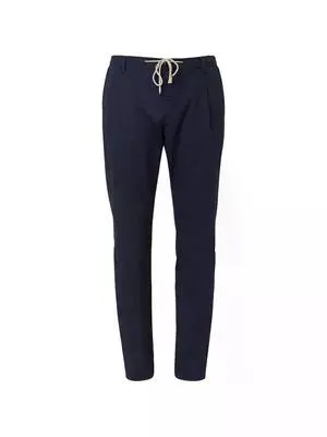 Eleventy Pleated Drawstring Trousers - Blue