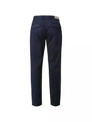 Eleventy Pleated Drawstring Trousers - Blue