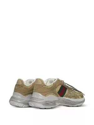 Gucci Leather Sneakers - Brown