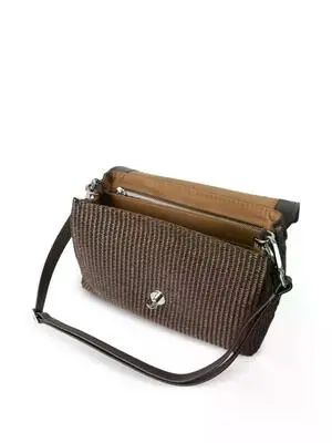 ZANELLATO Raffia Tote Bag With Leather Trims