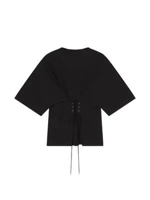 AGOLDE Ellery Lace-up T-shirt - Black