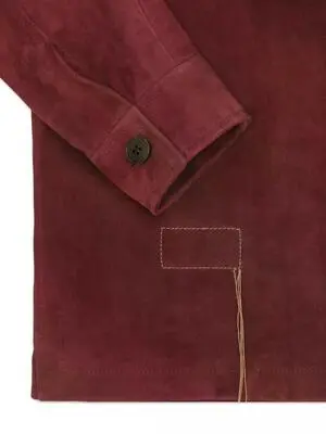 FORTELA Suede Button Jacket - Red