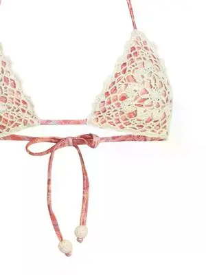 DEL MAAR Crochet Appliquéd Bikini