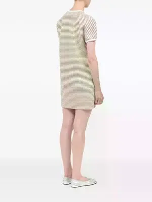 MAISON MARGIELA Striped Mini Dress - Green