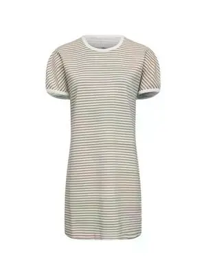 MAISON MARGIELA Striped Mini Dress - Neutrals