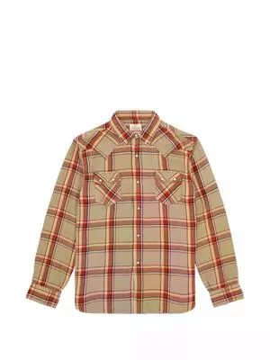 FORTELA Tartan Button Shirt - Neutrals