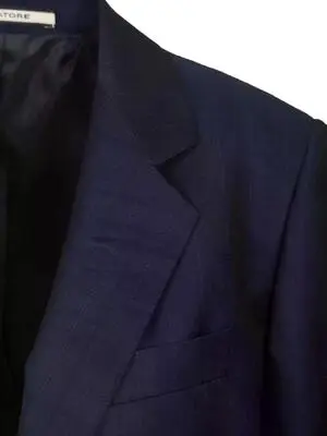 Tagliatore Pinstripe Tailored Jacket - Blue