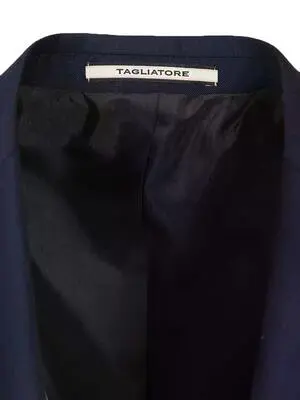 Tagliatore Pinstripe Tailored Jacket - Blue