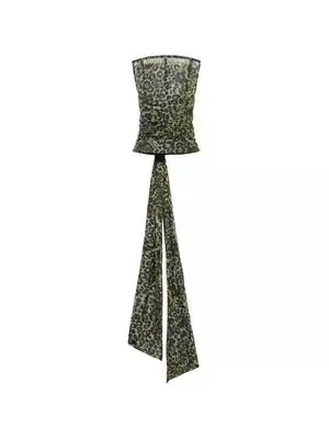 Blumarine Georgette Animal-print Top - Green