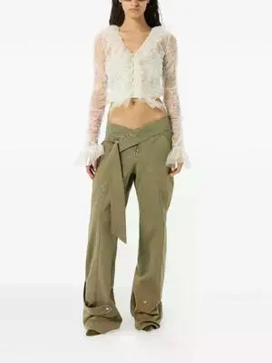 Blumarine Ruffled Tulle Blouse