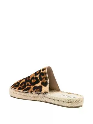 Manebí Leopard-print Mules - Brown