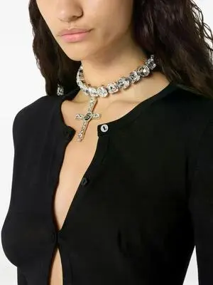 Blumarine Cross Pendant Choker