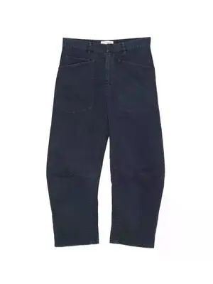 NILI LOTAN Patch-pocket Trousers - Blue