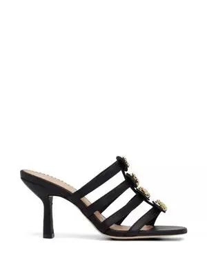 Cinq À Sept Embellished Heeled Sandals - Black