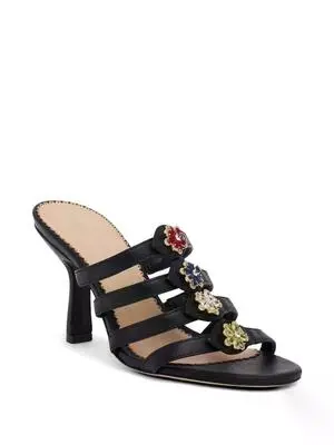 Cinq À Sept Embellished Heeled Sandals - Black