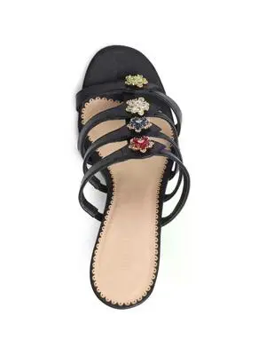 Cinq À Sept Embellished Heeled Sandals - Black
