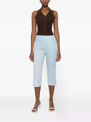 Sandro Rib-knit Polo Collar Bodysuit