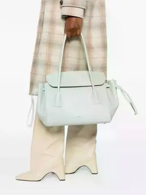 JIL SANDER Leather Tote Bag - Green