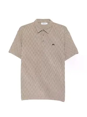 J. Lindeberg Kofe Checkered Short-sleeve Polo