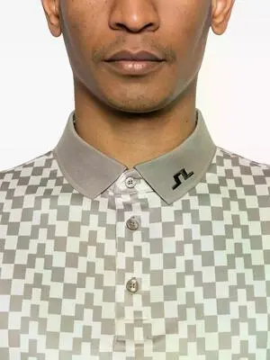 J. Lindeberg Tour Tech-print Polo - Neutrals