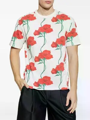 Kenzo Floral Print T-shirt - White
