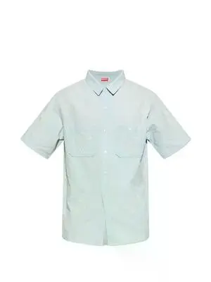 Kenzo Embroidered Pocket Shirt - Blue
