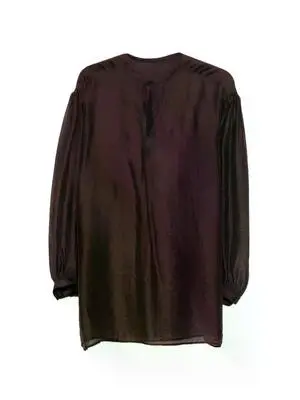 Yohji Yamamoto Crew-neck Shirt - Brown